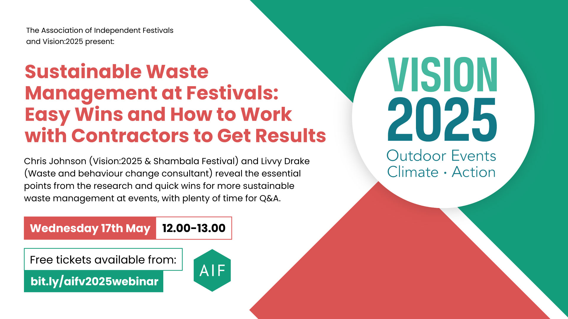 Free Webinar: AIF and Vision for Sustainable Events present ...